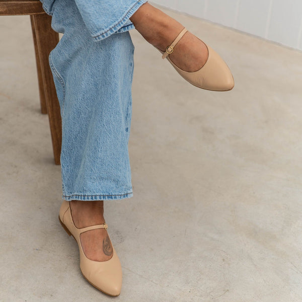 Melia Flex Flats | Women’s Mary Janes | Italian Leather Shoes - Italeau ...