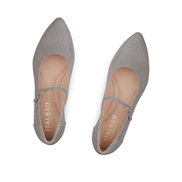 Melia Flex Flats | Women’s Mary Janes | Italian Suede Shoes - Italeau Nuova
